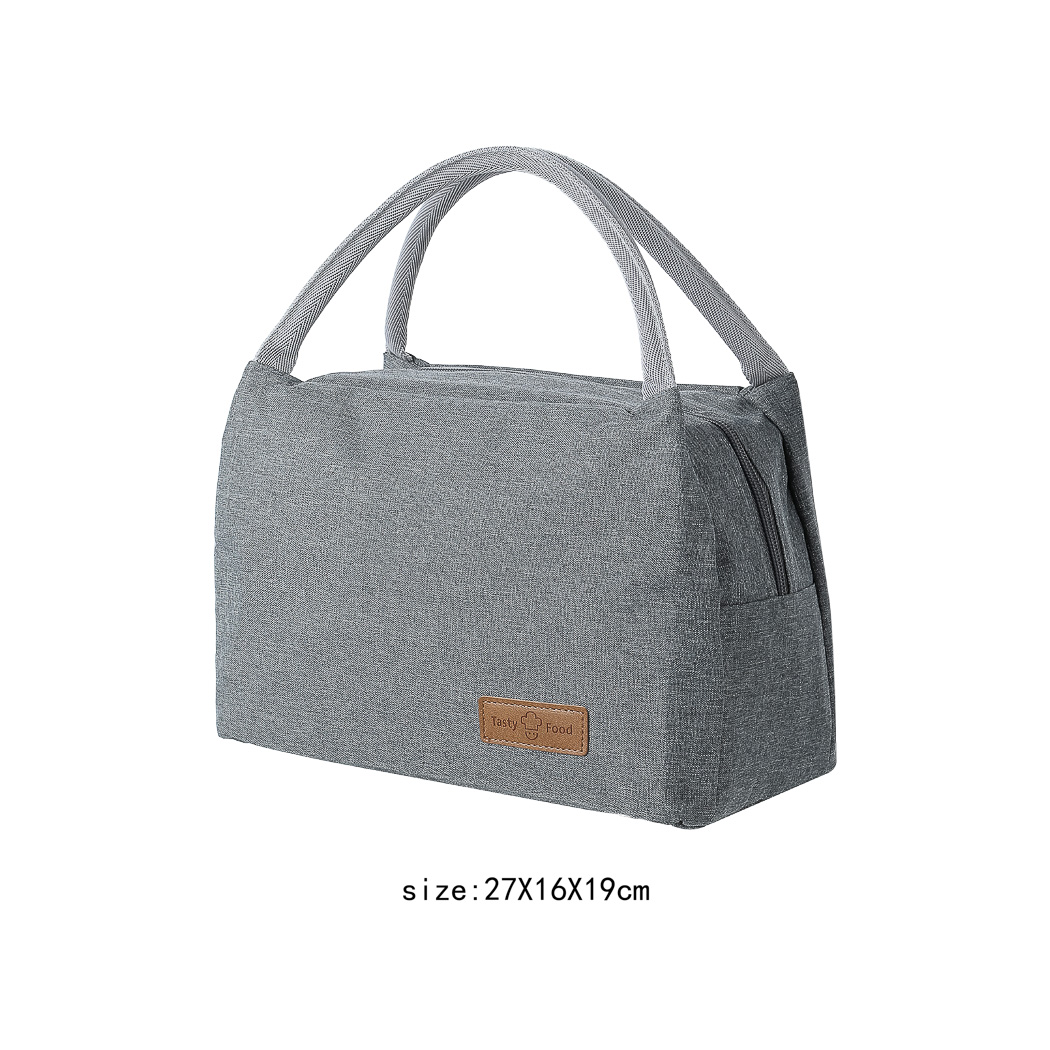 Bolsa para Almuerzo Color Sólido (Gris)